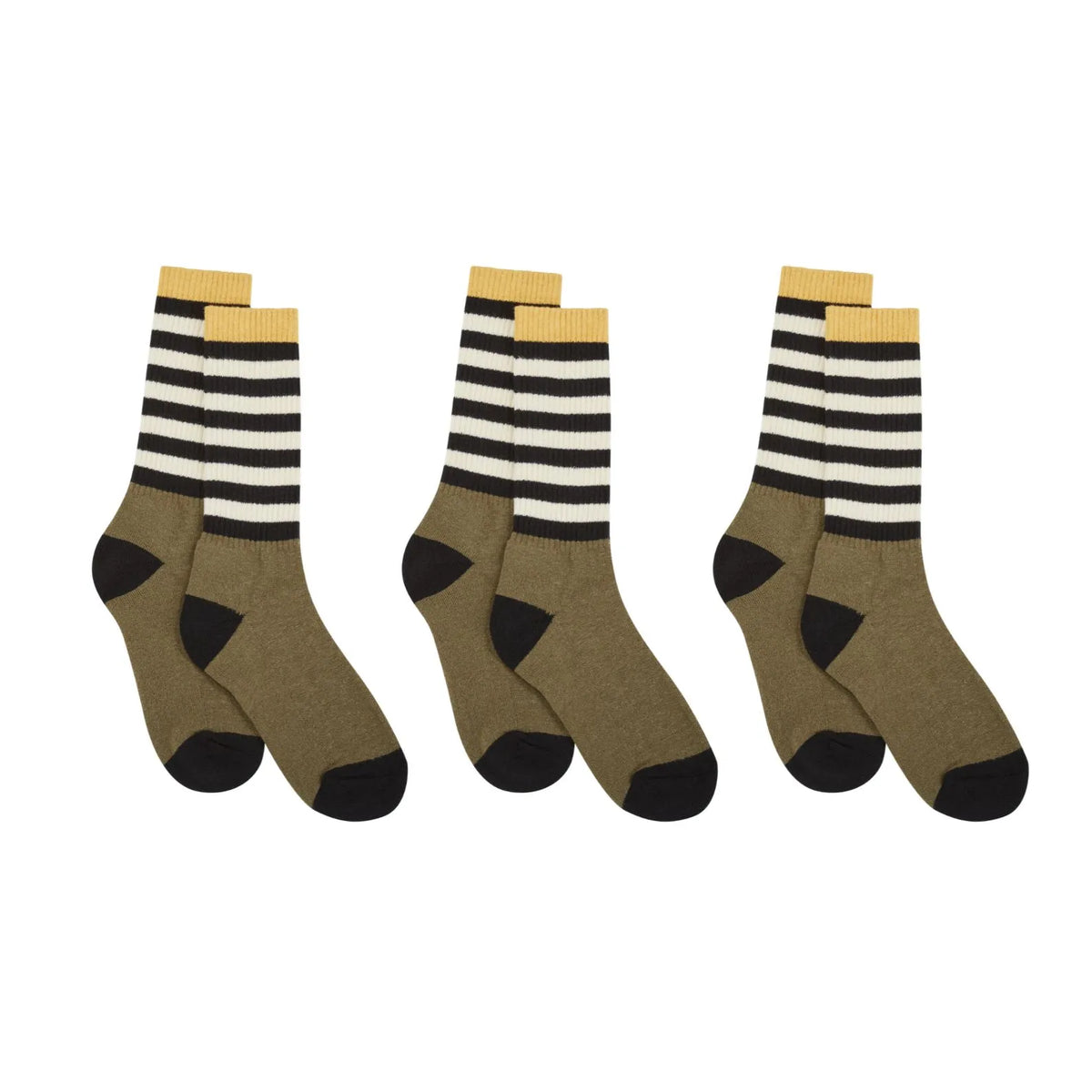 Hemp Crew Socks Multipack Stripes 3-Pack – Hemp Clothing Australia