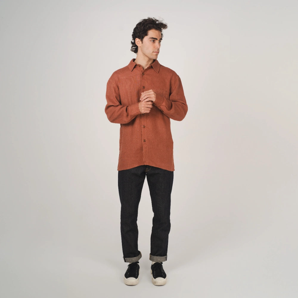 Heritage Shirt Original • Rust – Hemp Clothing Australia
